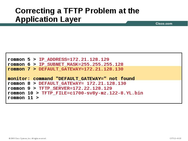 Correcting the Problem at the Transport and Application Layers