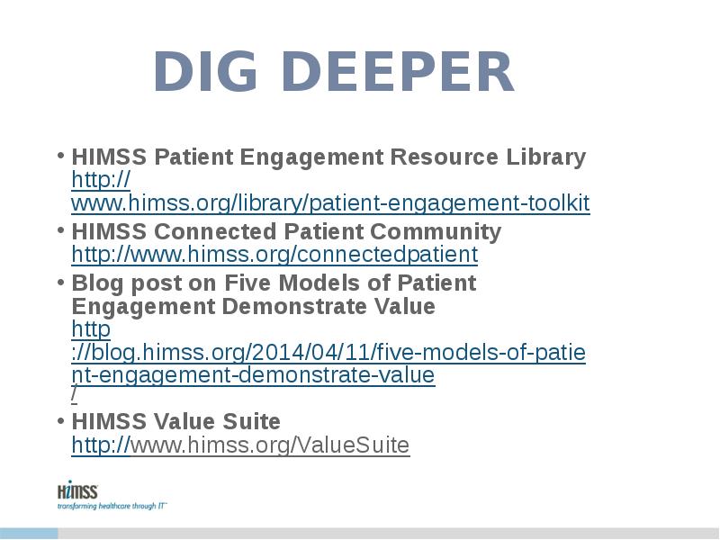 Value of Patient Engagement Technologies