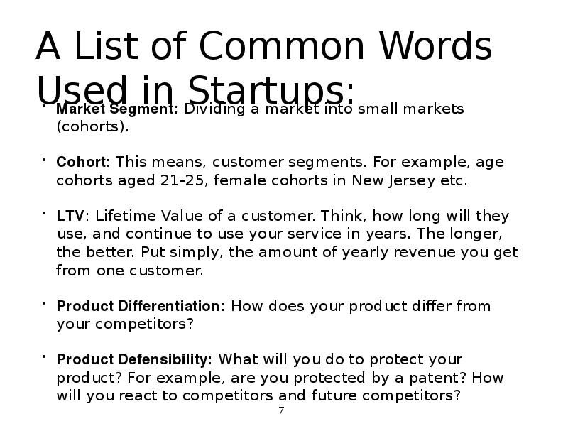 Startup Terminology 101