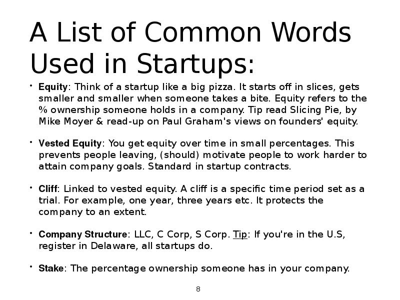 Startup Terminology 101