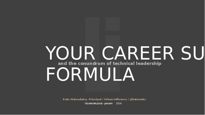 Your Career Success Formula
