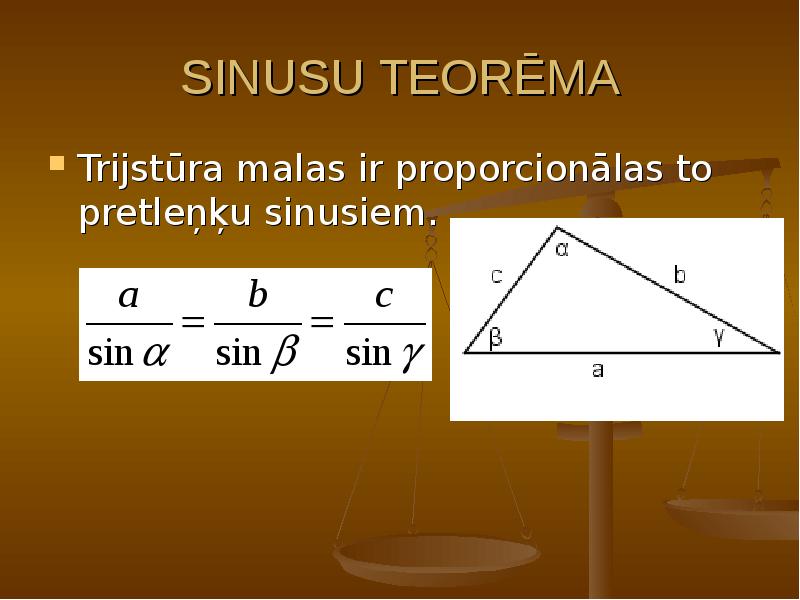 SINUSU un KOSINUSU TEOREMAS