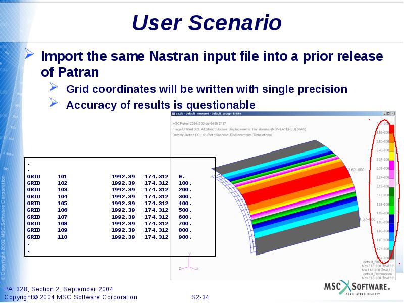 Section 2 Nastran Preference Enhancements