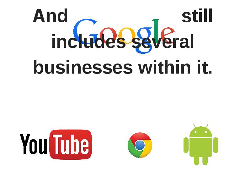 The Letters of Google's Alphabet