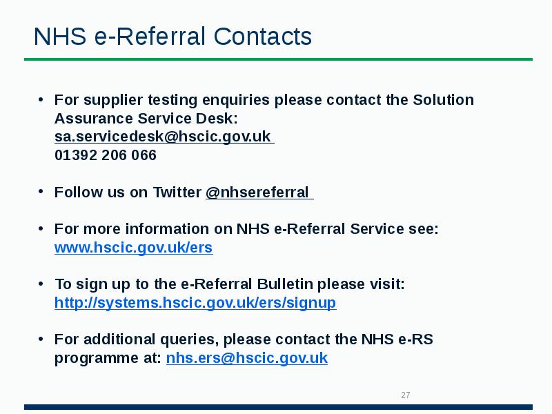 NHS e-Referral Service