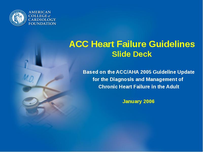 ACC Heart Failure Guidelines Slide Deck