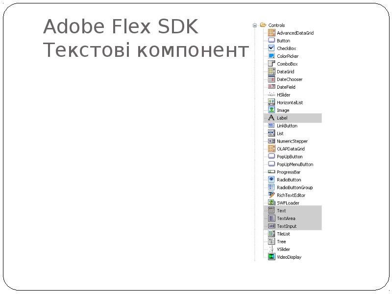 Редактор тексту в Adobe Flex - тут і зразу ж (там де клікнув мишкою)