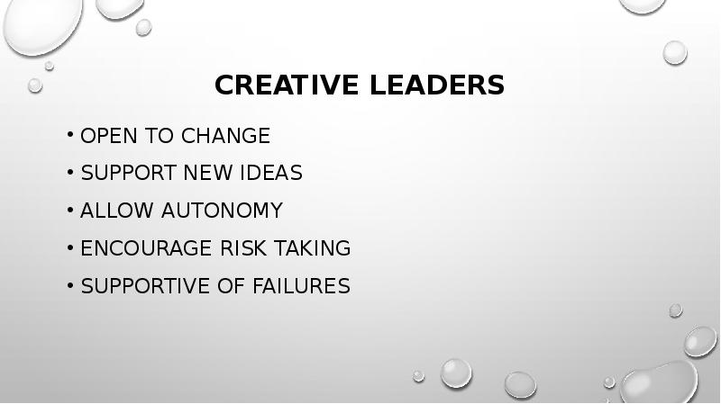Creative Leadership: Skills That Drive Change