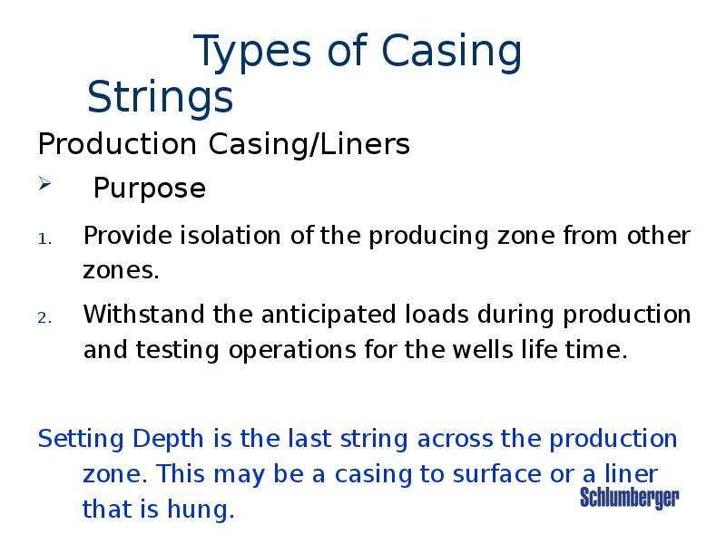 Basic Casing Design and Casing Point Selection