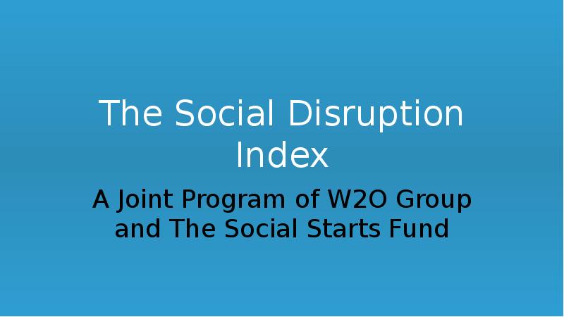 The Social Disruption Index