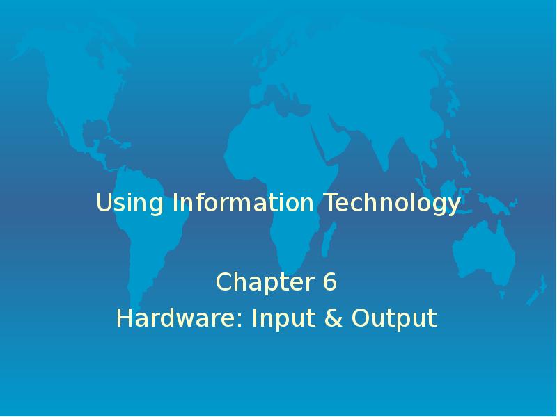 Using Information Technology