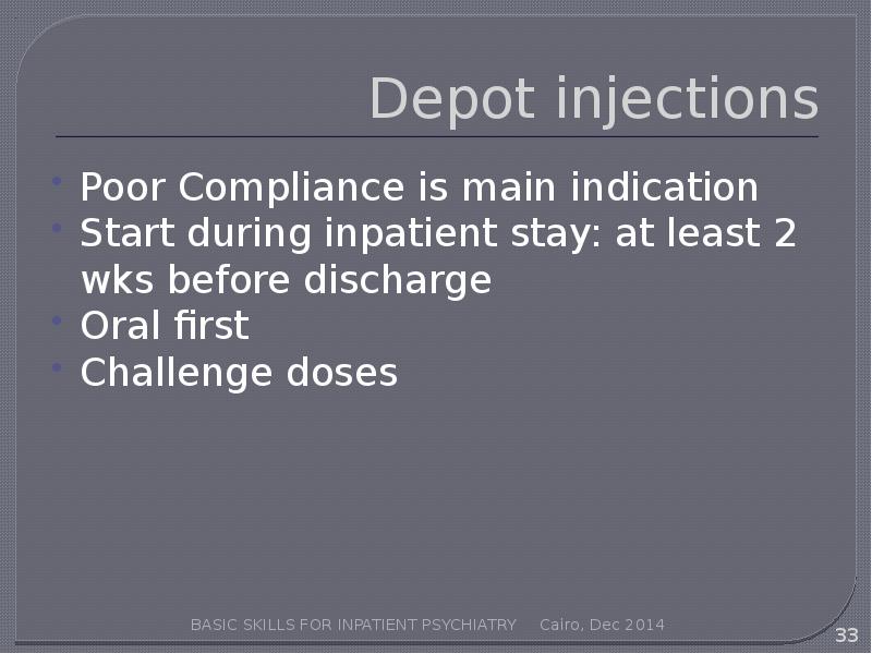 BASIC SKILLS FOR INPATIENT PSYCHIATRY