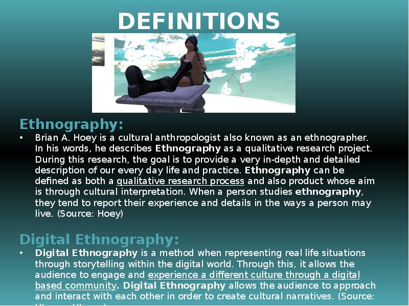 Digital Ethnography