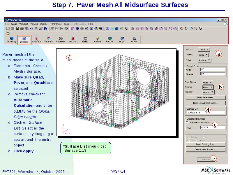 WORKSHOP 4 MID-SURFACE EXTRACTION EXAMPLE