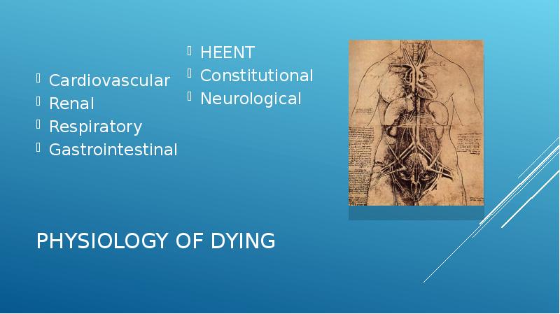 Diagnosing Dying: Physiology & management For Specialists