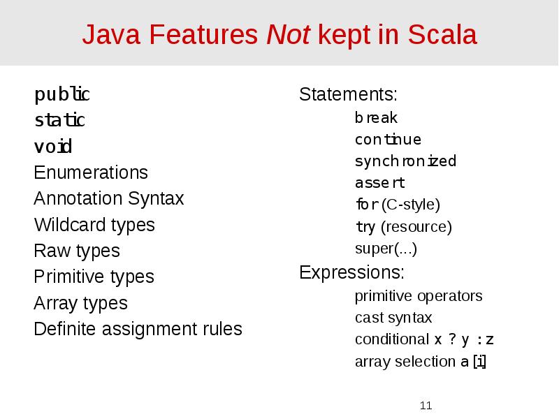 The Evolution Of Scala