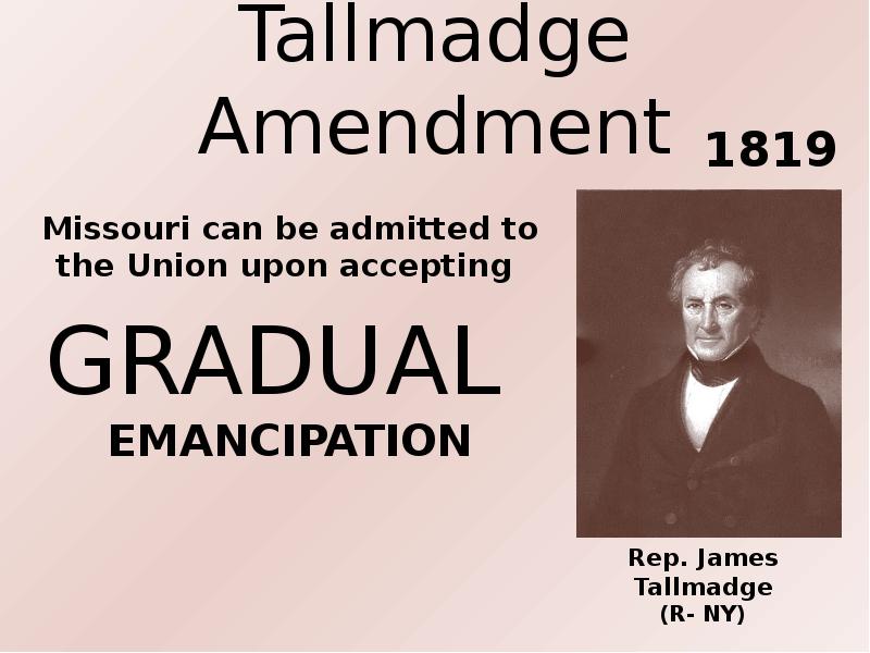 THE MISSOURI COMPROMISE