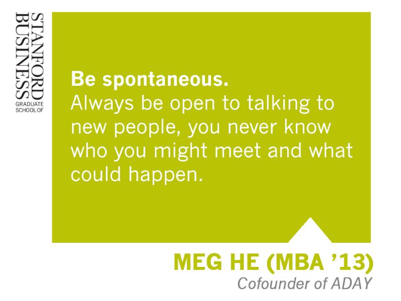 Words of Wisdom for the Class of 2015 From members of the Stanford GSB ...