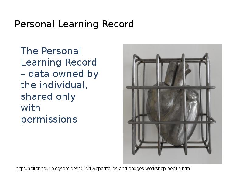 Design Elements in a Personal Learning Environment