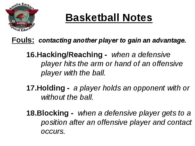 Basketball Notes. Court Diagram: 1. 2. 3. 4. 5. 6. 7. Baseline Basket ...