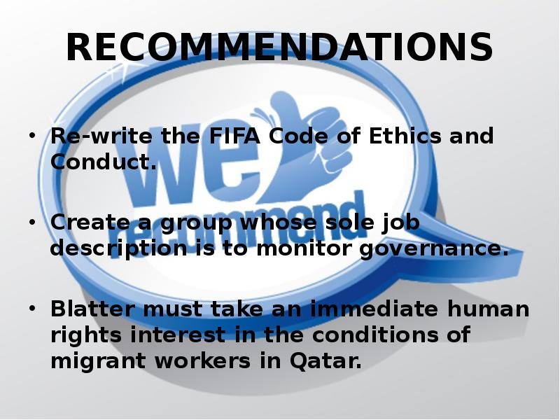 The FIFA Crisis - презентация, доклад, проект