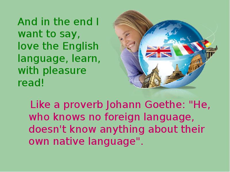 Mini-project: Poster "Foreign languages in my life"