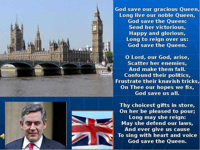 God save our gracious Queen, Long live our noble Queen, God save the ...