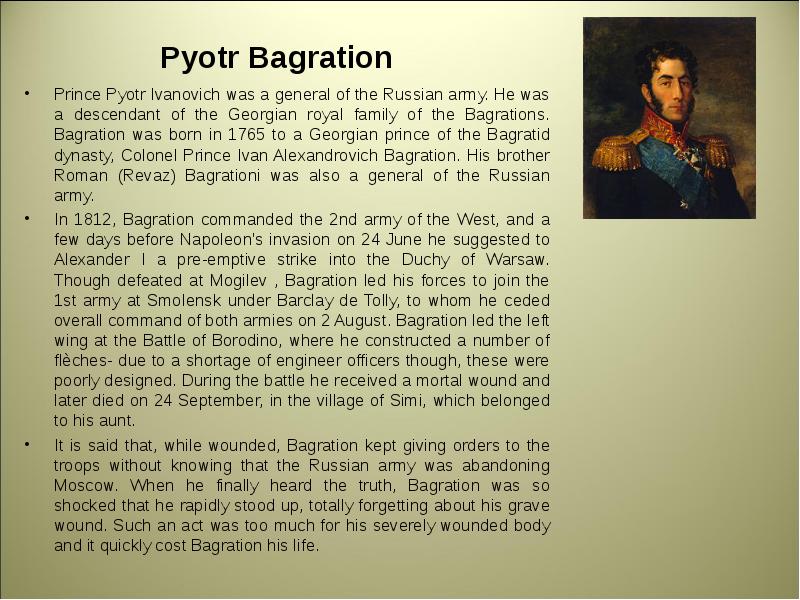 The Russian generals