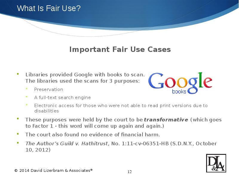 What Is Fair Use?
