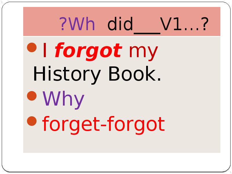 Past Simple Questions