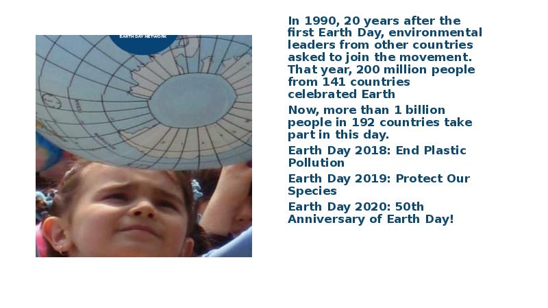Earth Day April 22 nd