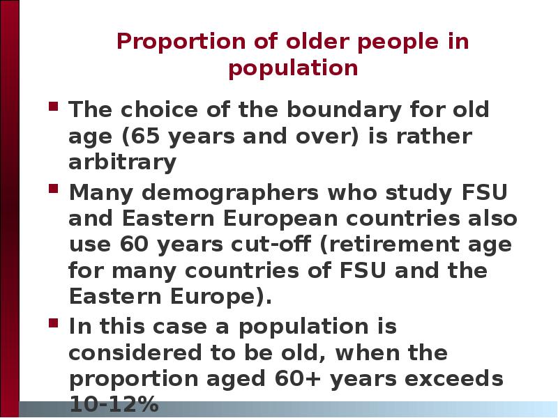 Population Aging