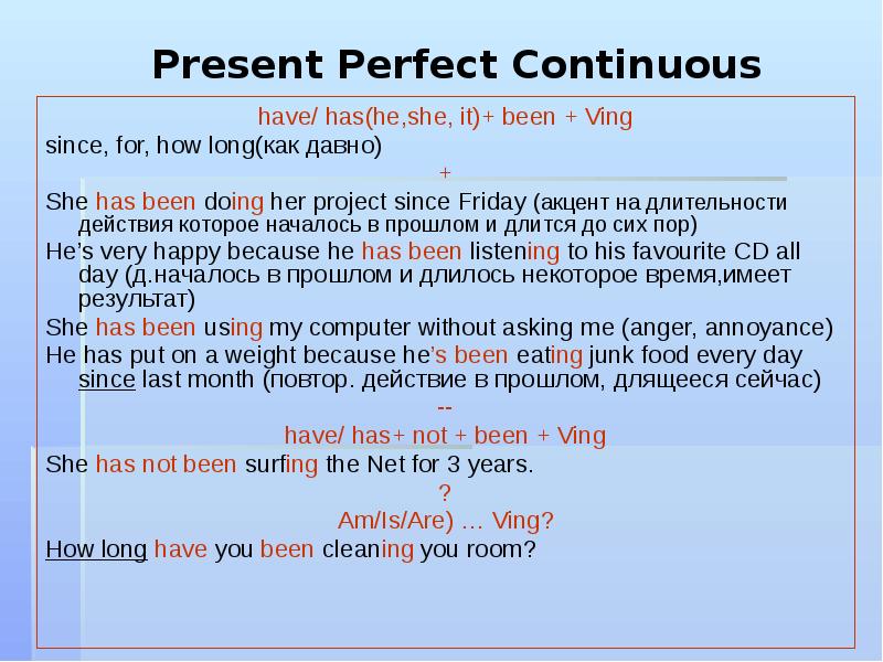 Grammar Present Tenses