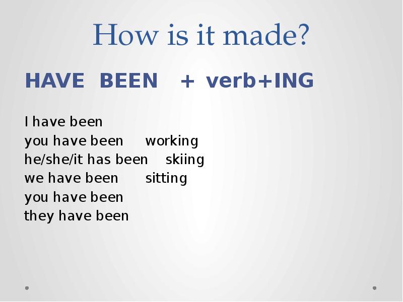Present Perfect Continuous
