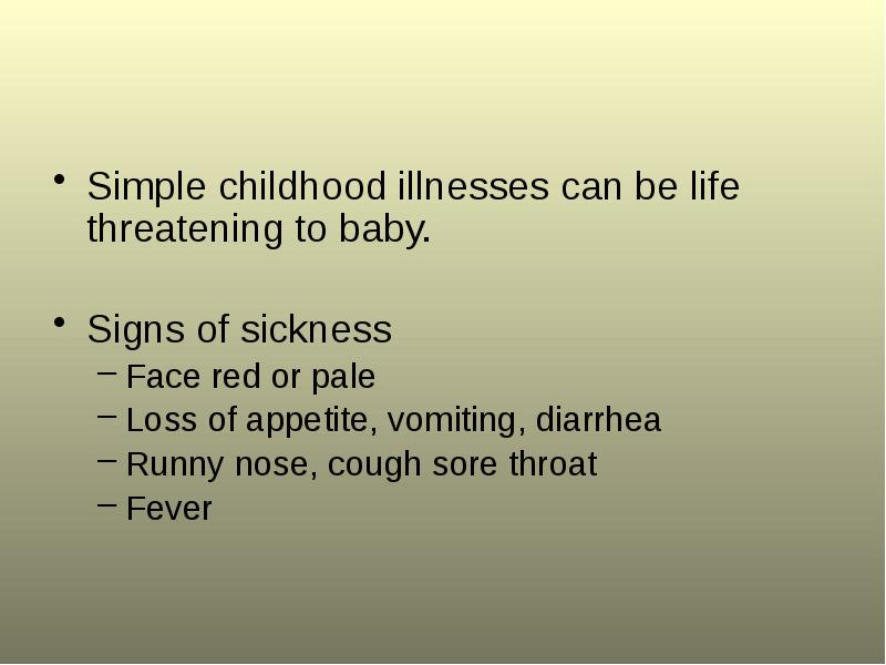 Childhood Illnesses