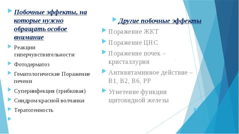 СУЛЬФАНИЛАМИДНЫЕ ПРЕПАРАТЫ