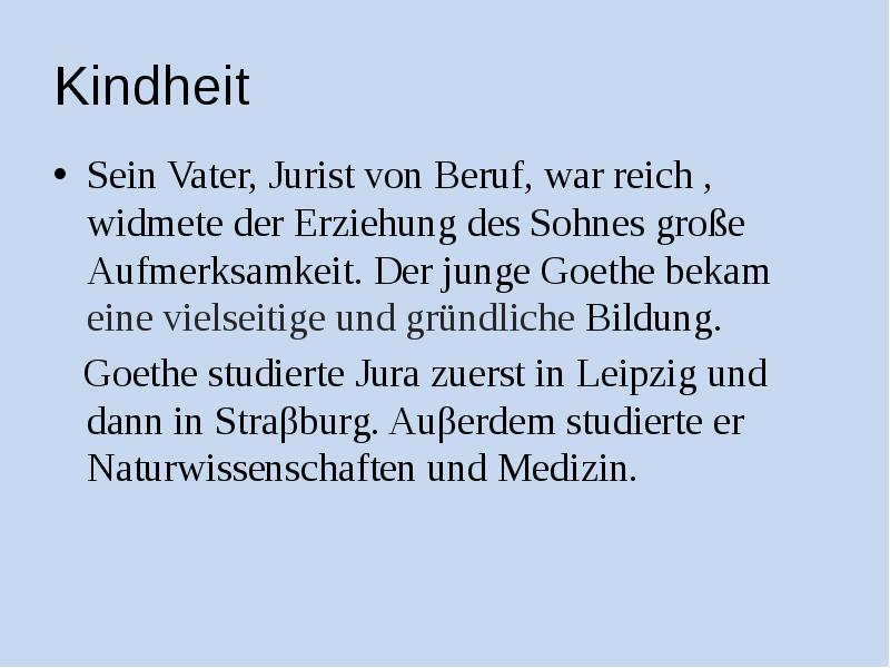 Johann Wolfgang von Goethe”