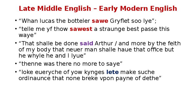 Middle English