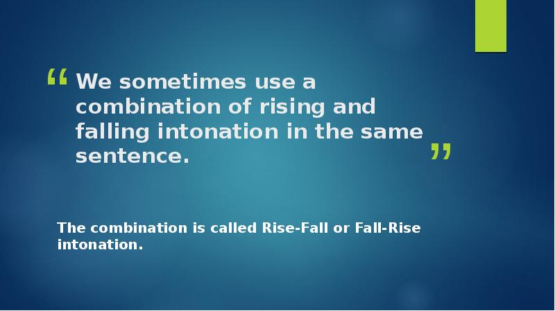 Intonation in English Pronunciation