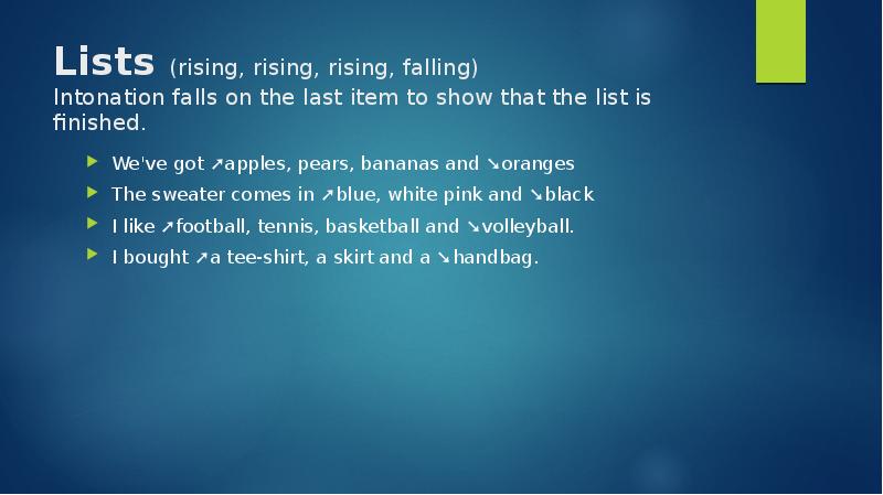 Intonation in English Pronunciation