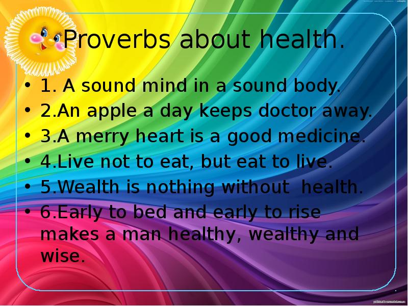 Healthy body, healthy mind