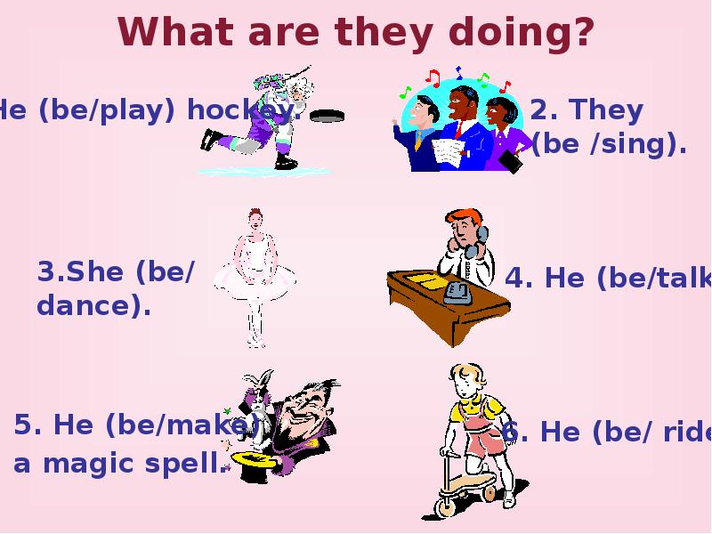 English grammar The Present Continuous Tense What is she doing? She is