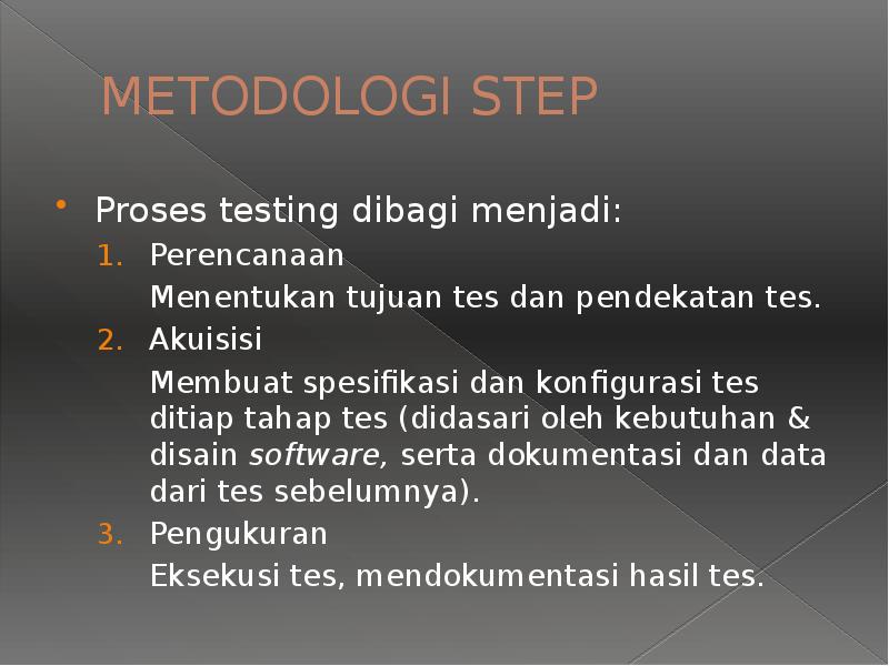 TESTING DAN QA SOFTWARE PERTEMUAN 18