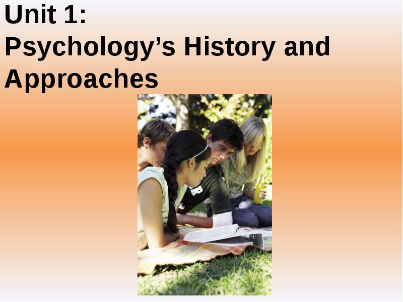 Unit 1: Psychology’s History and Approaches