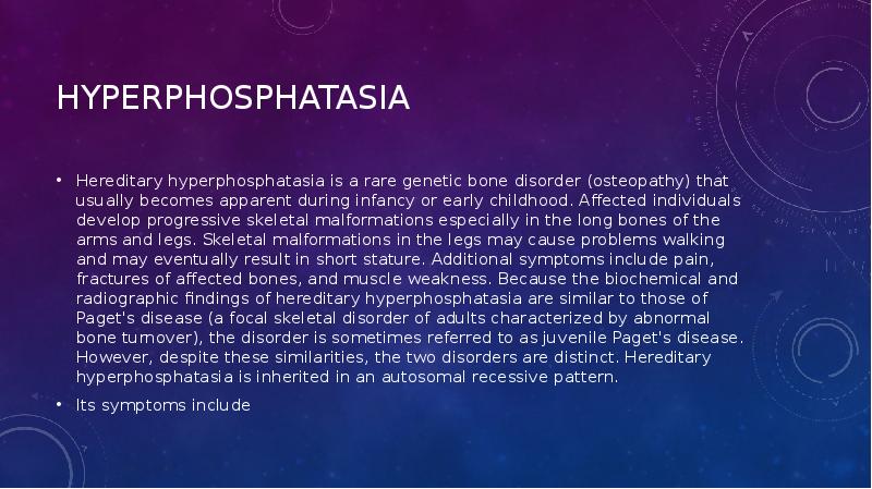 Phylogentic disorders of skeletal system