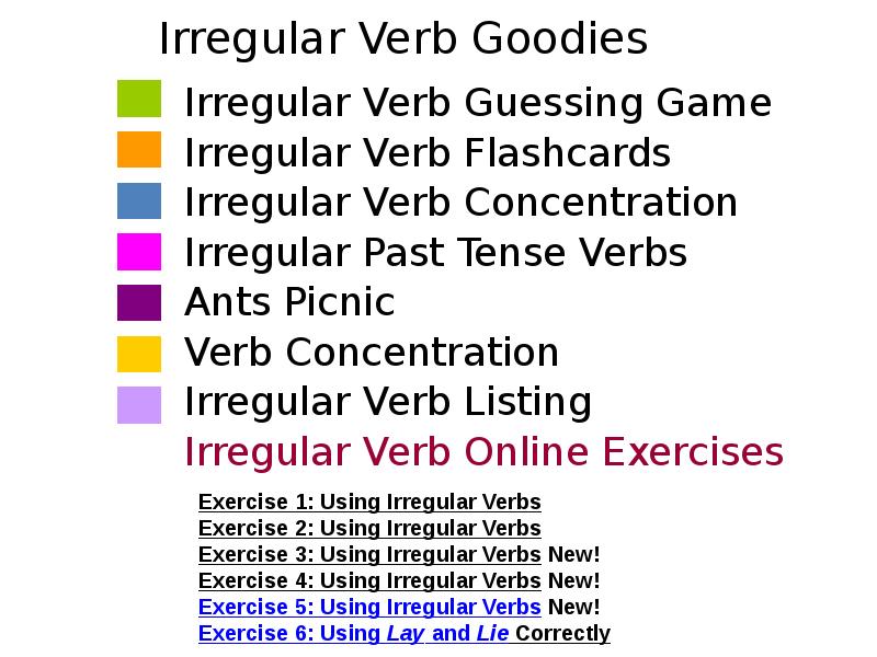 Irregular Verbs - презентация, доклад, проект