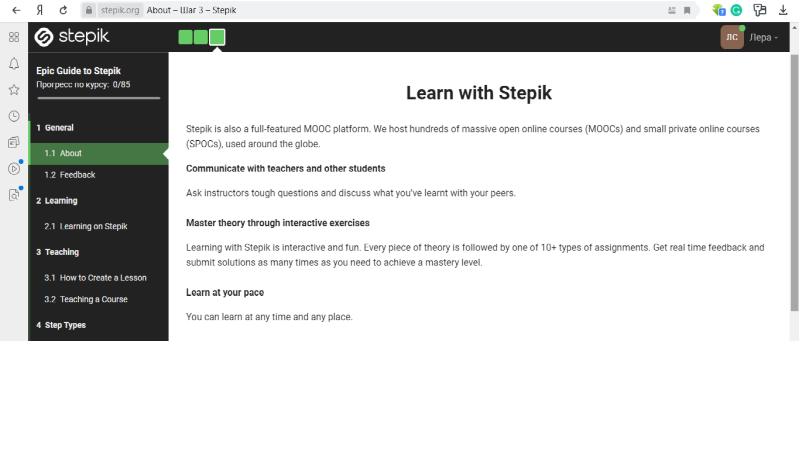 stepik - презентация, доклад, проект