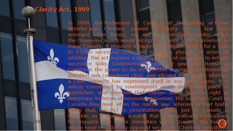 The Quebec separatist movement