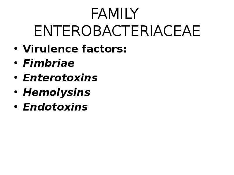 ENTERIC BACTERIAL PATHOGENS