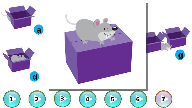 Prepositions of place Where is the mouse? Listen and choose the correct